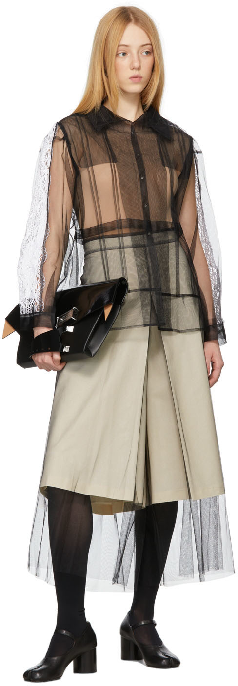 Maison Margiela Black Tulle Jacket Maison Margiela