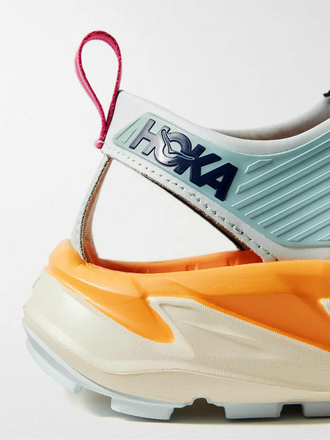 Hoka One One - Hopara Rubber-Trimmed Faux Leather and Stretch-Knit ...