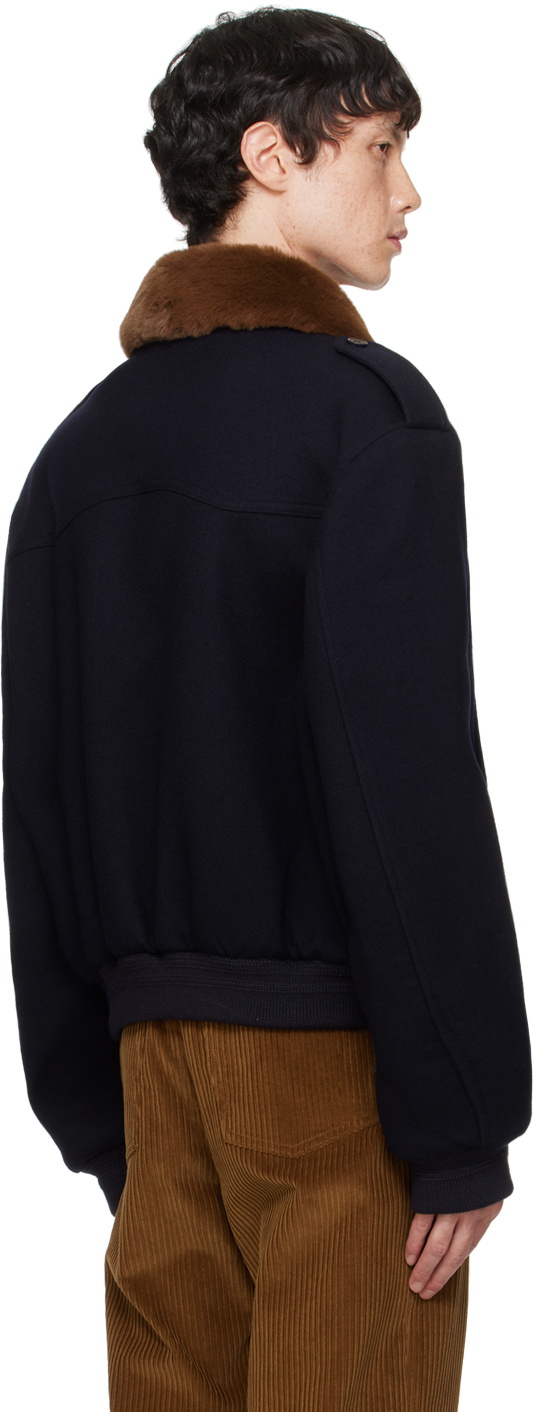 Recto Navy Epaulet Jacket Recto