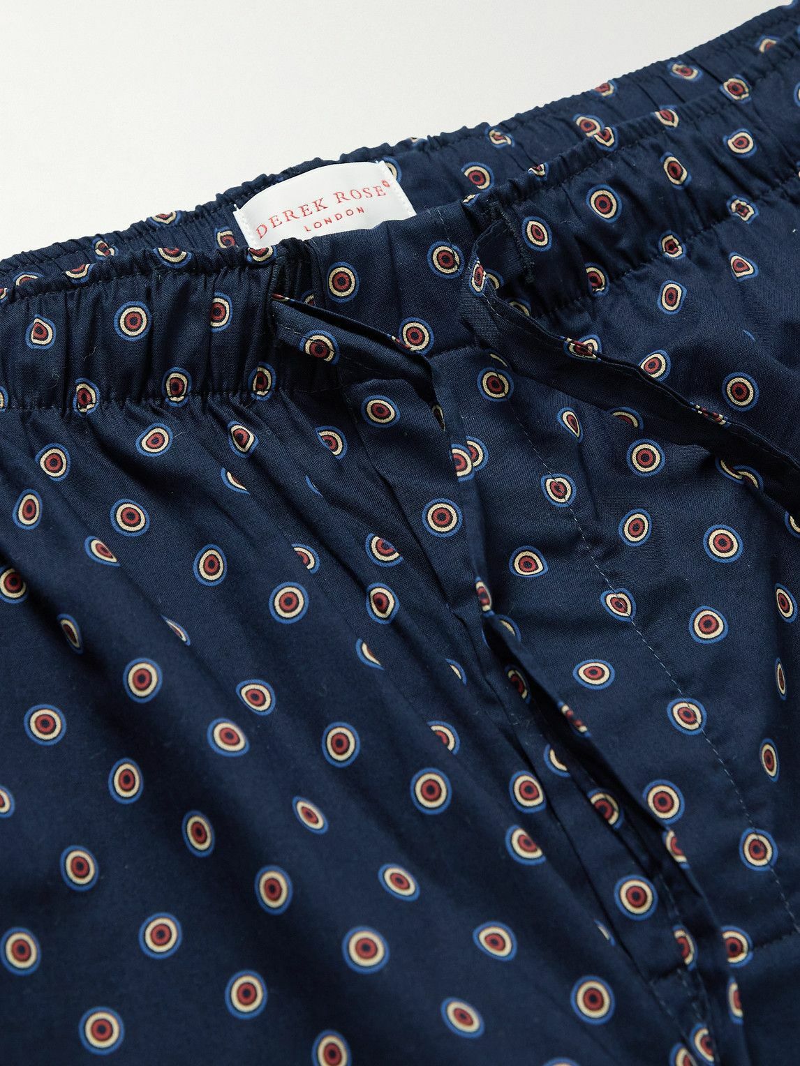 Derek Rose - Nelson Printed Cotton-Poplin Pyjama Trousers - Blue Derek Rose