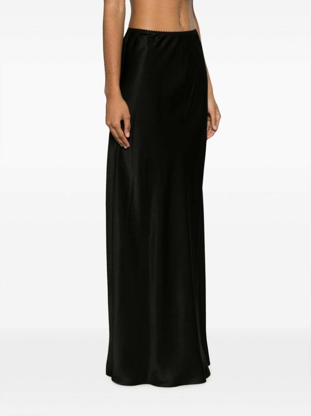 Sleeper Black 90s Satin Maxi Skirt Sleeper