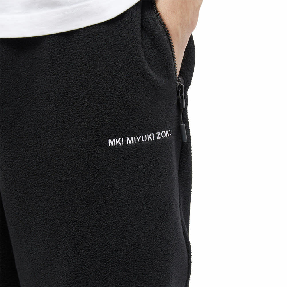 MKI Men's Polar Fleece Track Pant in Black/Black MKI Miyuki-Zoku