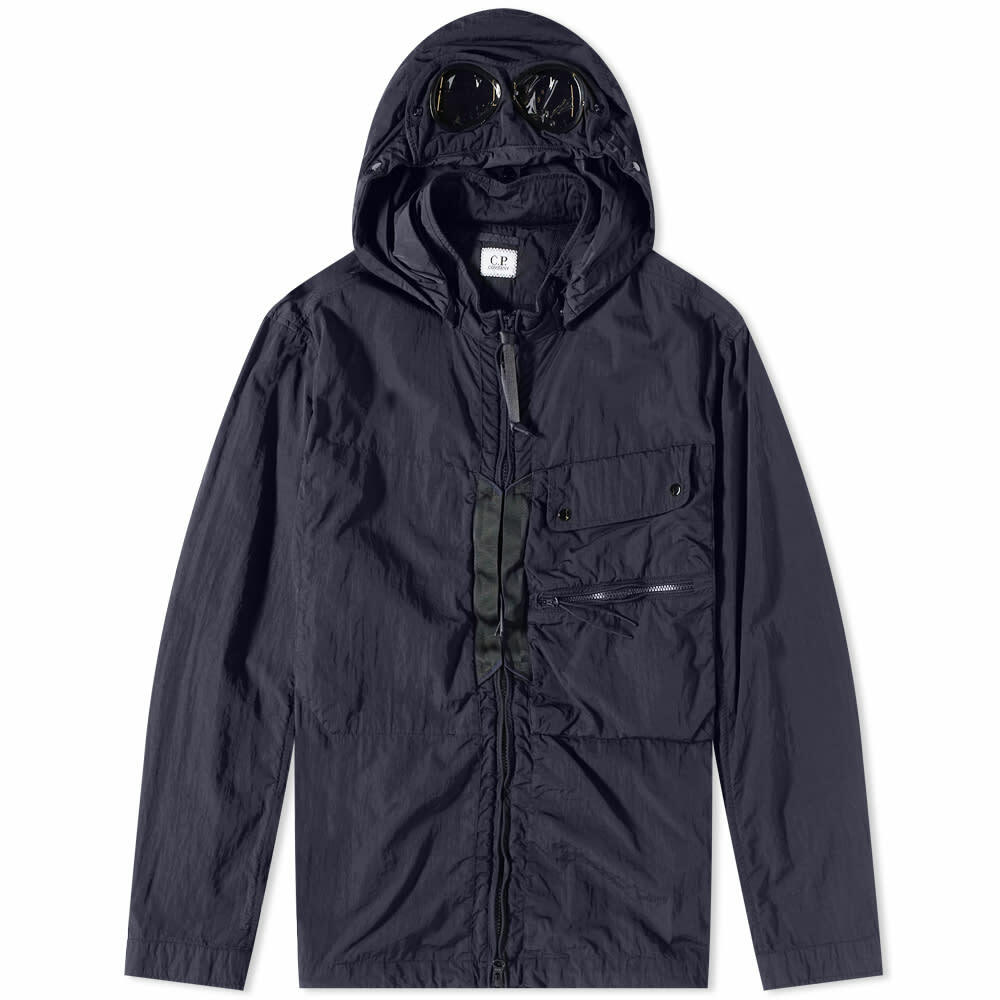 C.P. Company Men's Chrome-R Goggle Overshirt in Total Eclipse C.P. Company