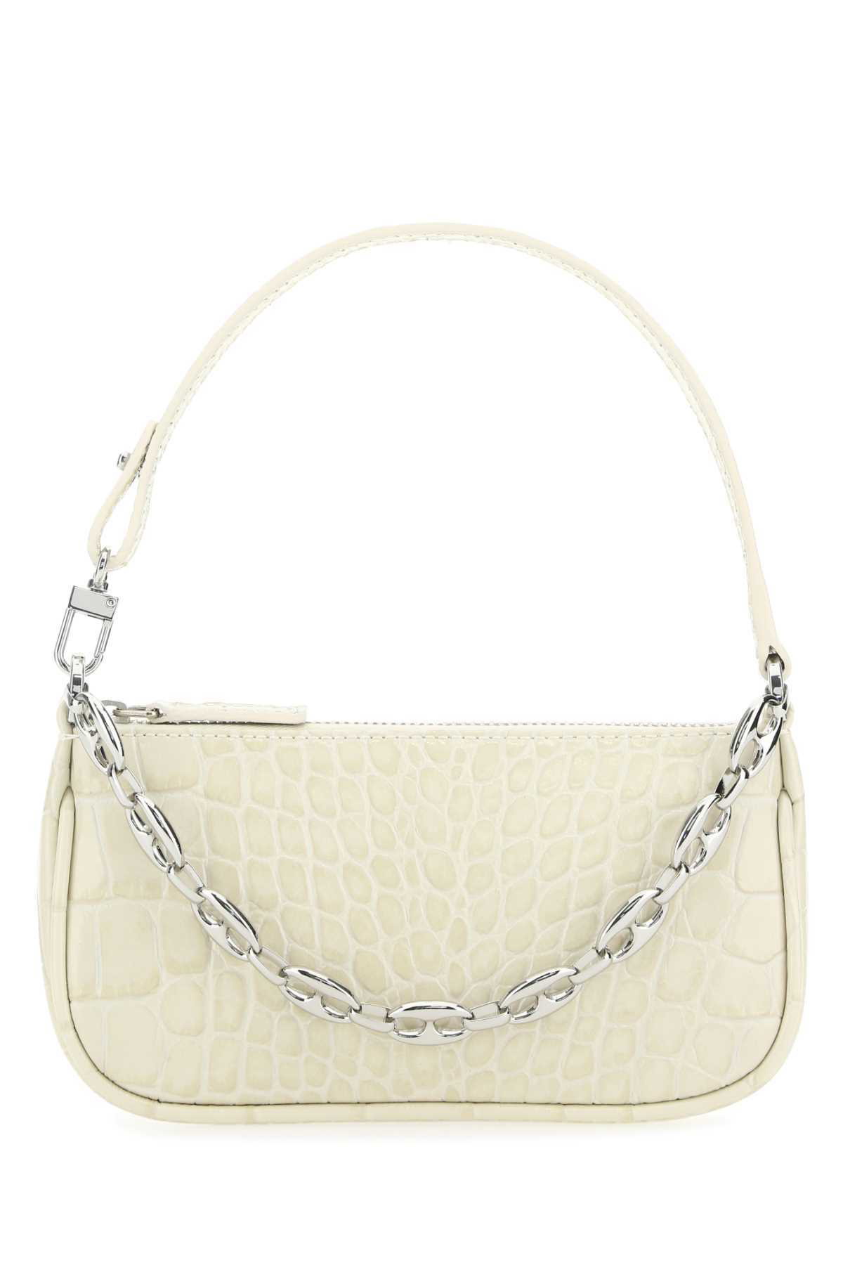 BY FAR Ivory Leather Mini Rachel Handbag By Far