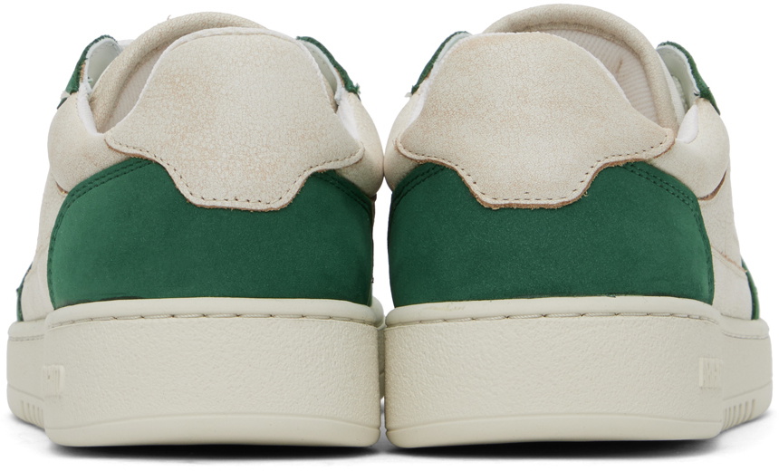 Axel Arigato Beige & Green Dice Lo Sneakers Axel Arigato