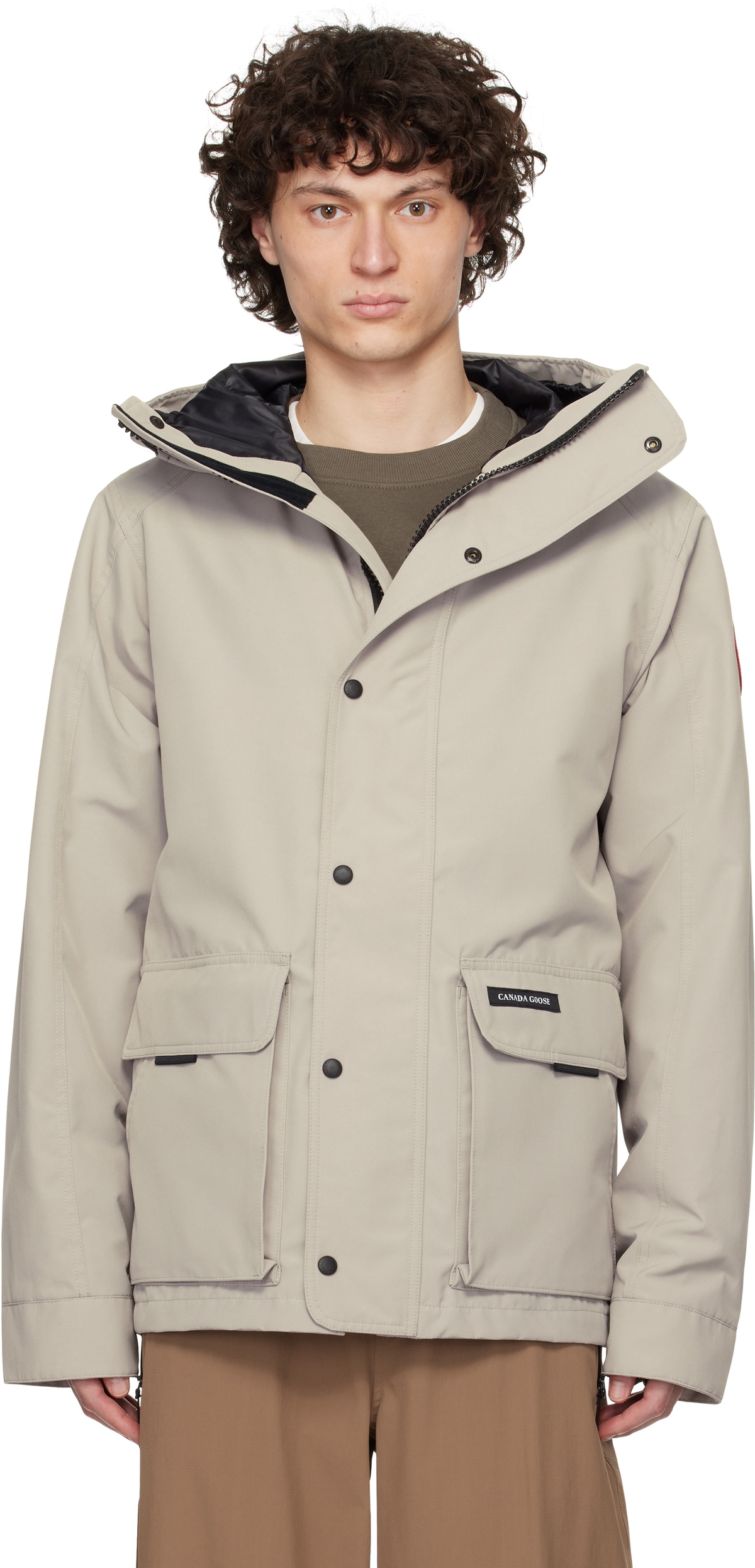 Canada Goose Beige Lockeport Jacket Canada Goose