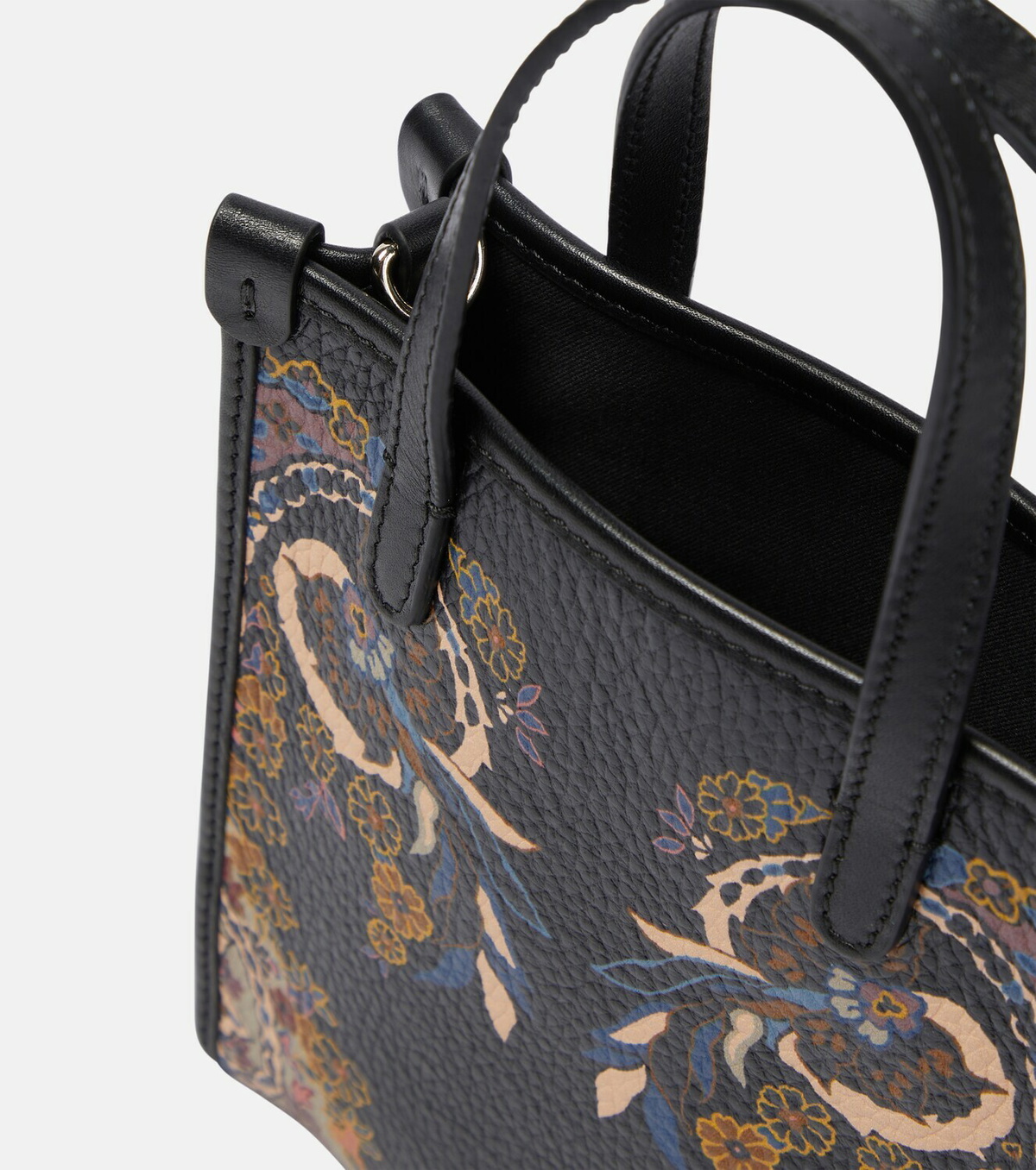 Etro - Printed leather tote bag Etro