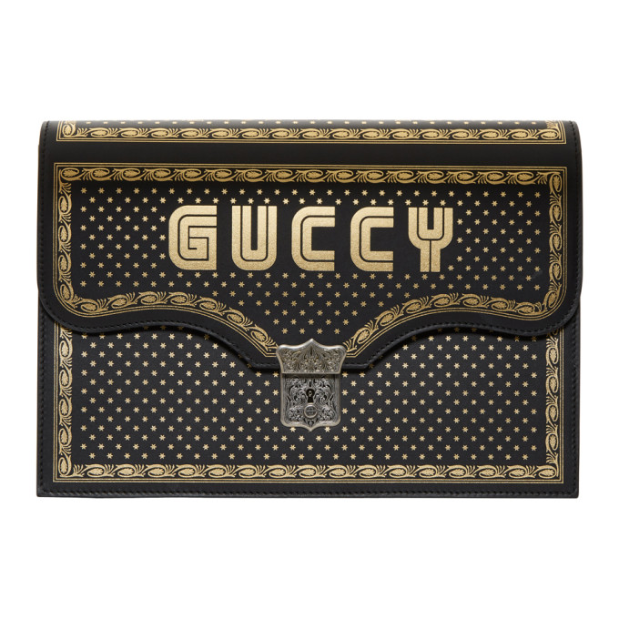 Gucci Black Magnetismo Book Pouch Gucci