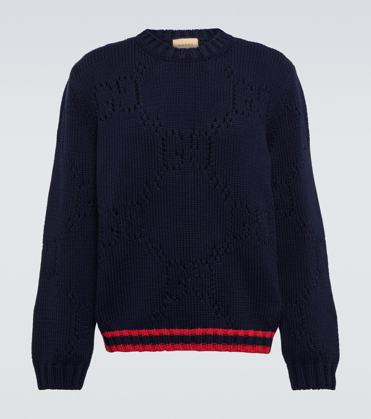 Gucci - Open-knit cotton sweater Gucci