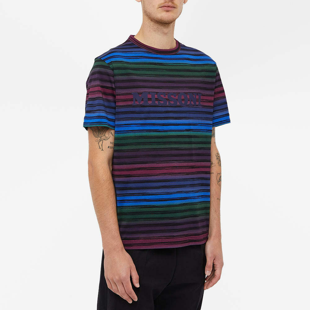 Missoni Men's Knit Logo T-Shirt in Multi/Navy Missoni