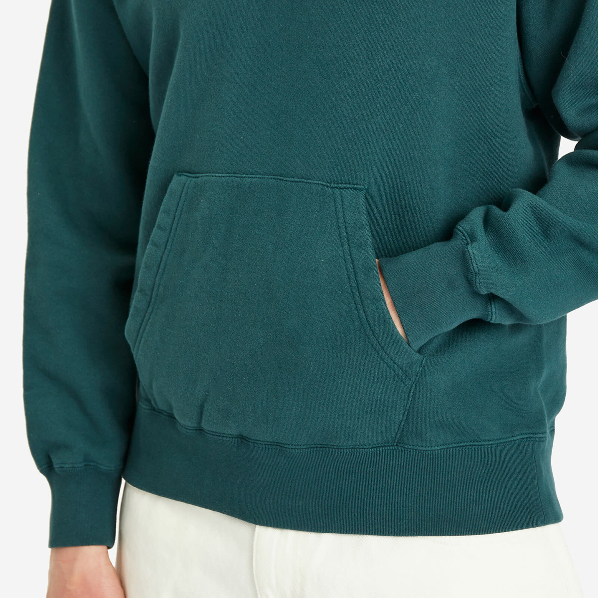 Beams Plus Men's Pullover Hoodie in Dark Green Beams Plus