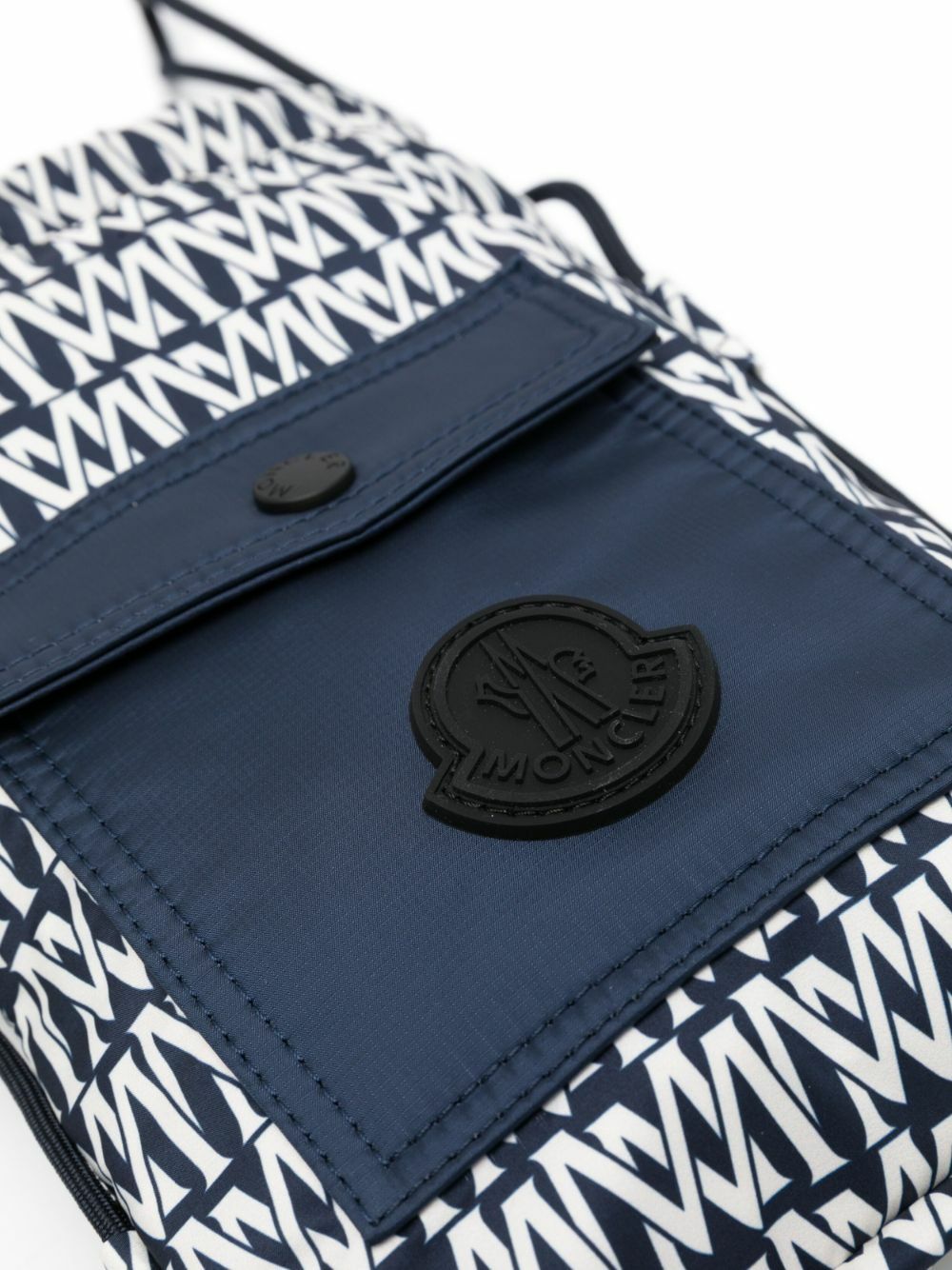 Moncler Blue Makaio Monogram Messenger Bag Moncler