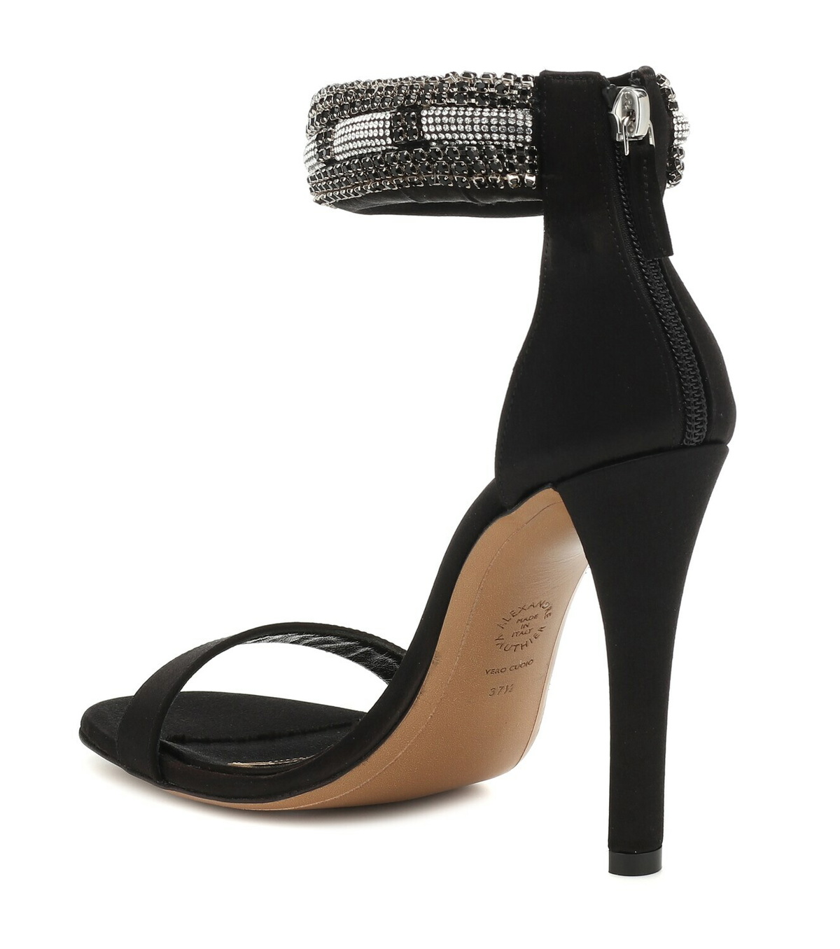 Alexandre Vauthier - Nina embellished satin sandals Alexandre Vauthier