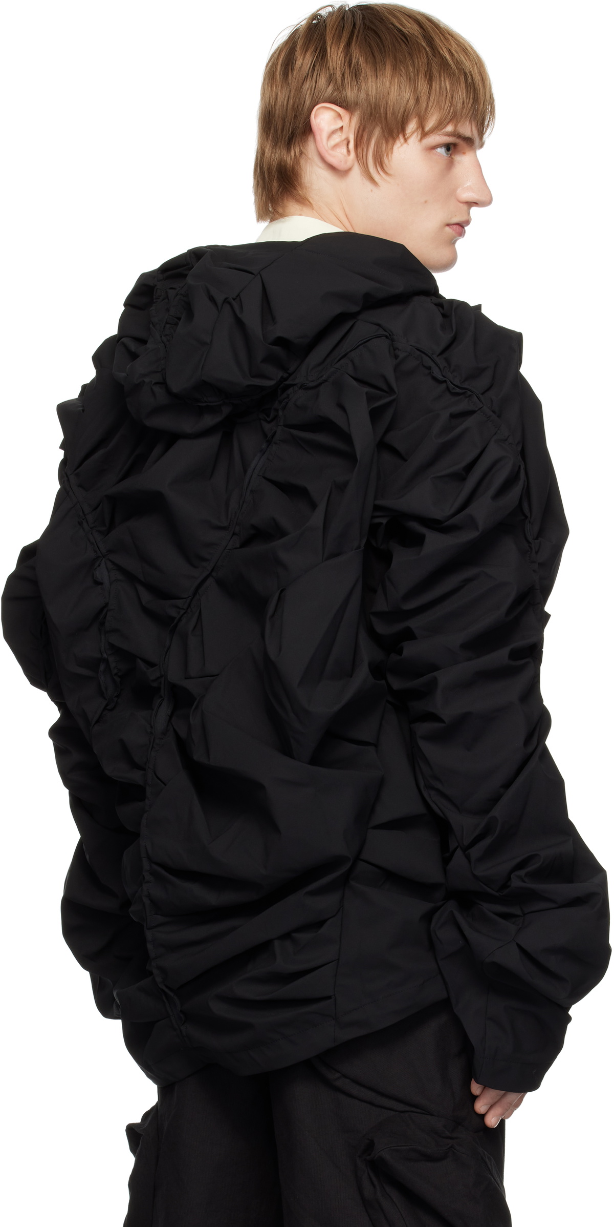 POST ARCHIVE FACTION (PAF) Black 7.0 Left Technical Jacket Post Archive ...