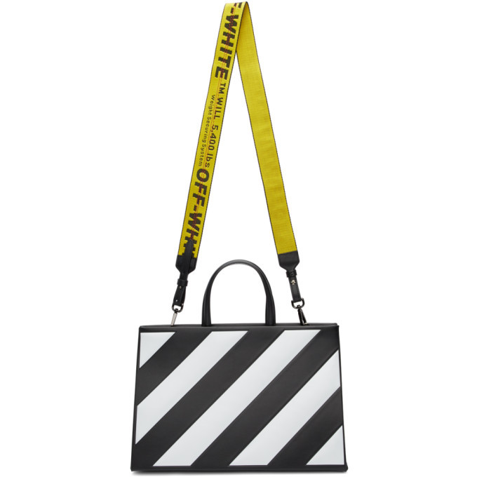 Off-White Black Medium Diagonal Box Bag Off-White