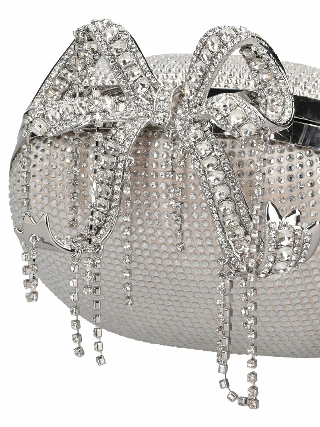 SELF-PORTRAIT - Rhinestone Bow Clutch Self-Portrait