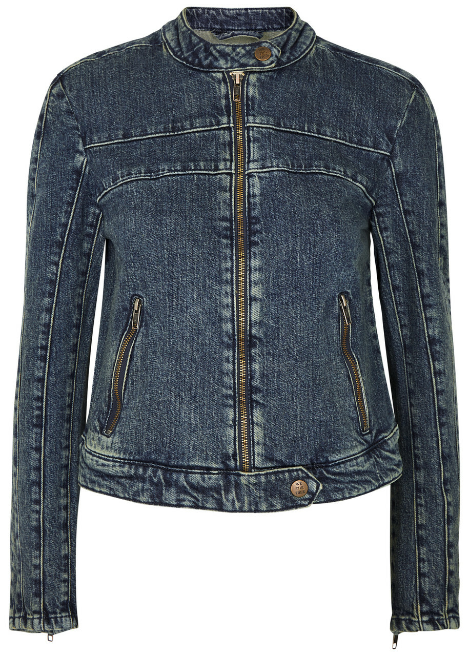 Free People Fast Lane Denim Jacket XS (UK 4-6 / XS) Free People