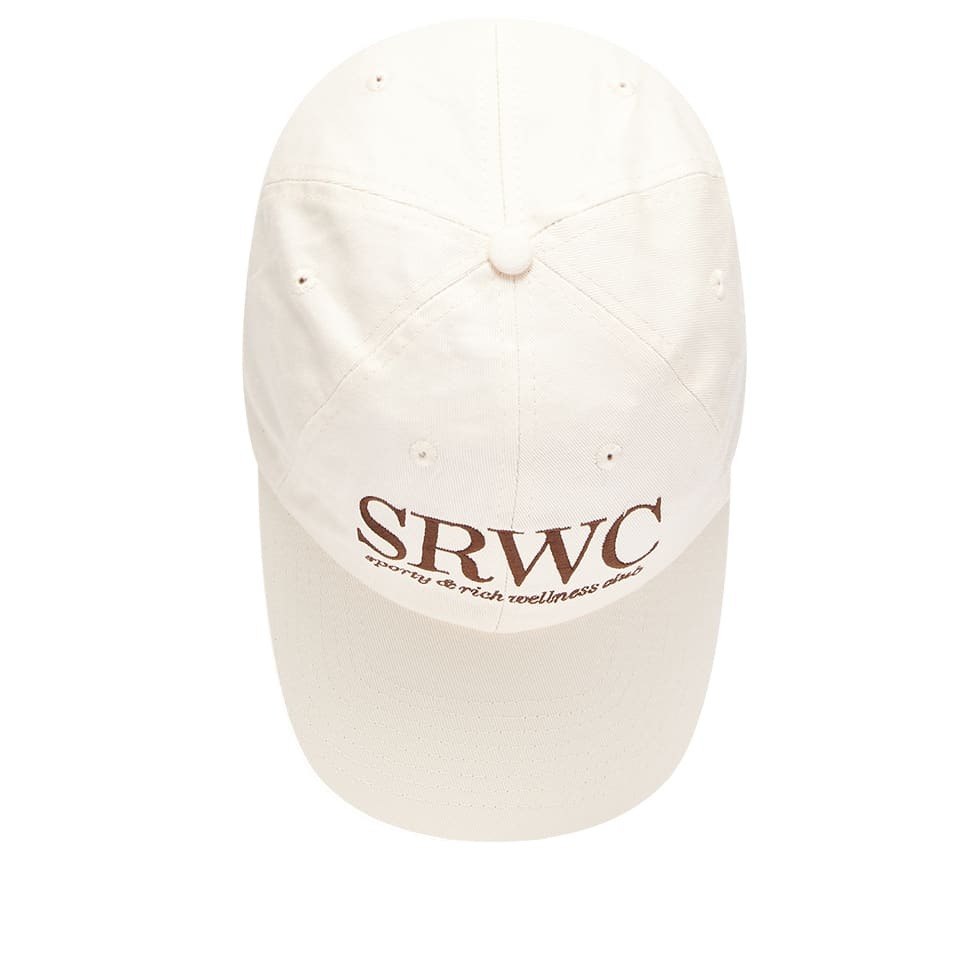 Sporty & Rich Upper East Side Cap in Cream/Chocolate Sporty & Rich