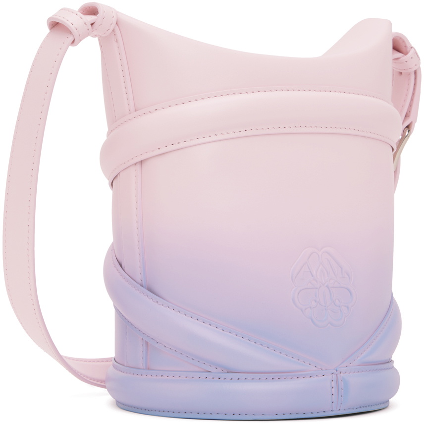 Alexander McQueen Pink & Purple 'The Curve' Bag Alexander McQueen