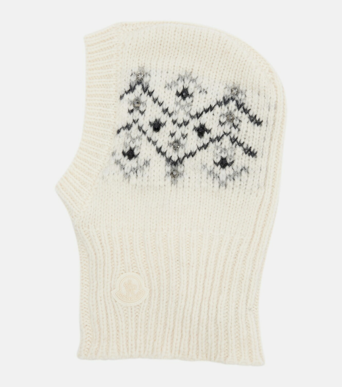 Moncler Embellished alpaca and wool-blend ski mask Moncler