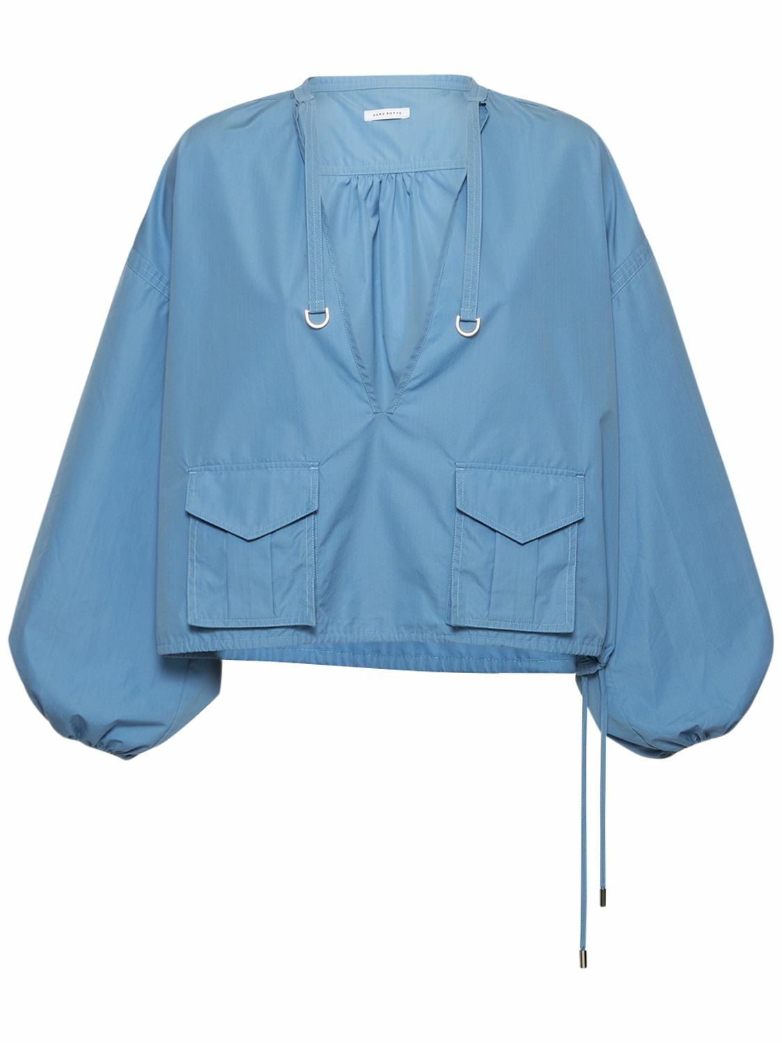 SAKS POTTS - Kerry Nylon Blouse W/ Pockets Saks Potts