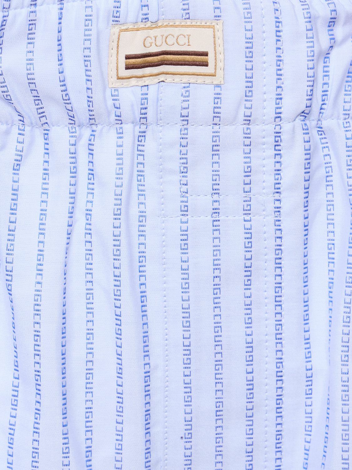 GUCCI - Striped Cotton Boxer Shorts Gucci