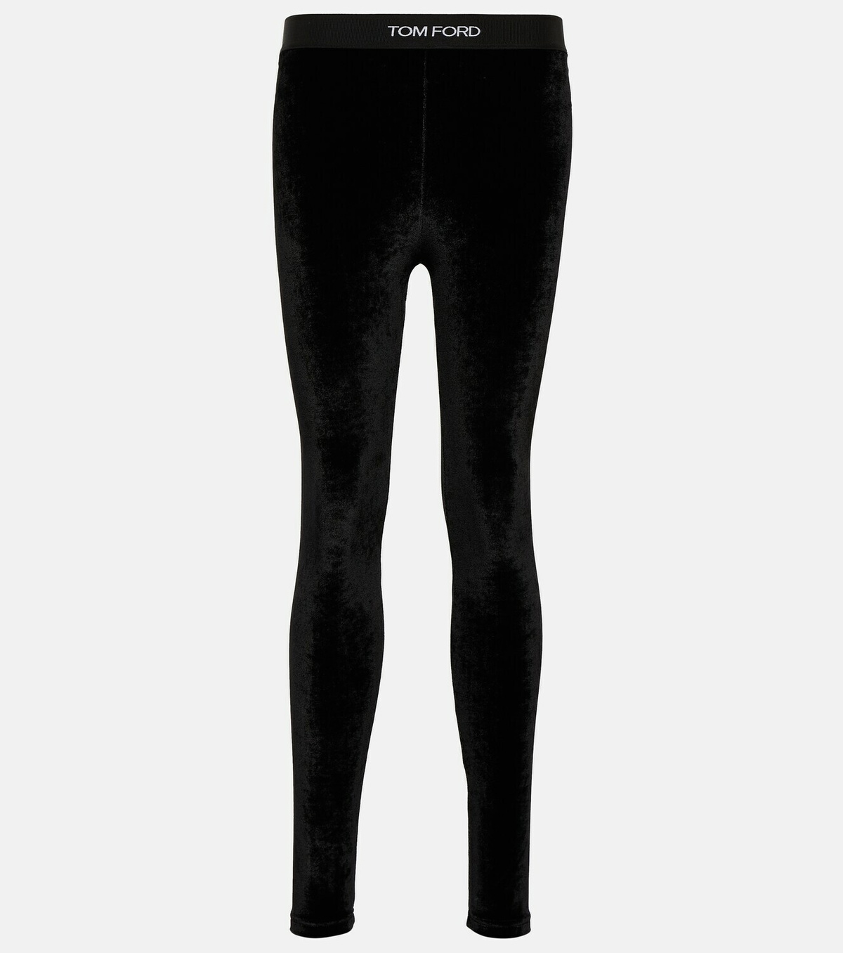 Tom Ford Logo Velvet Leggings Tom Ford