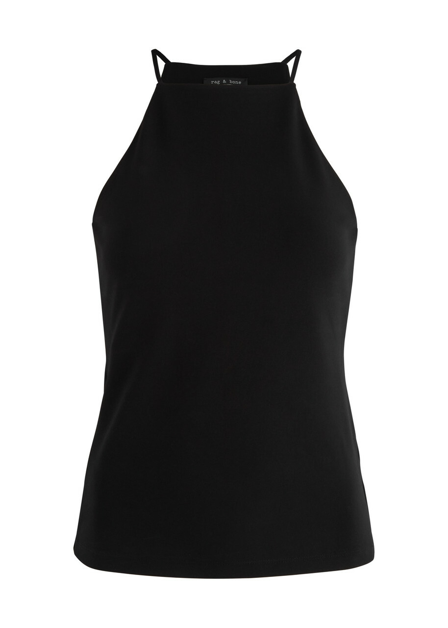 Rag & Bone Irina Stretch-jersey Tank Black Rag and Bone