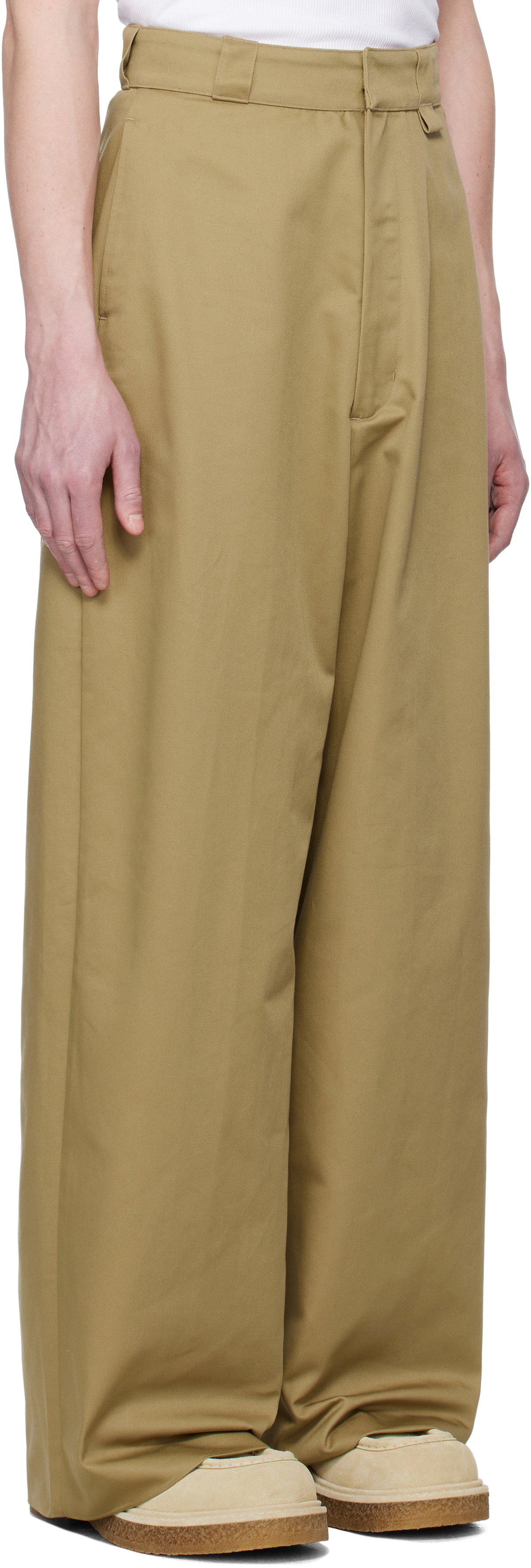 WILLY CHAVARRIA Khaki Cholo Chino Trousers Willy Chavarria