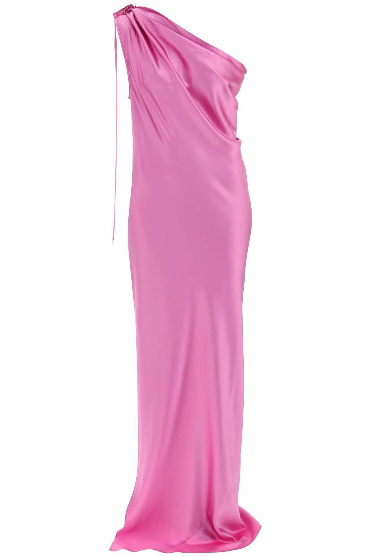 MAX MARA "silk satin opera dress" Fuchsia Max Mara