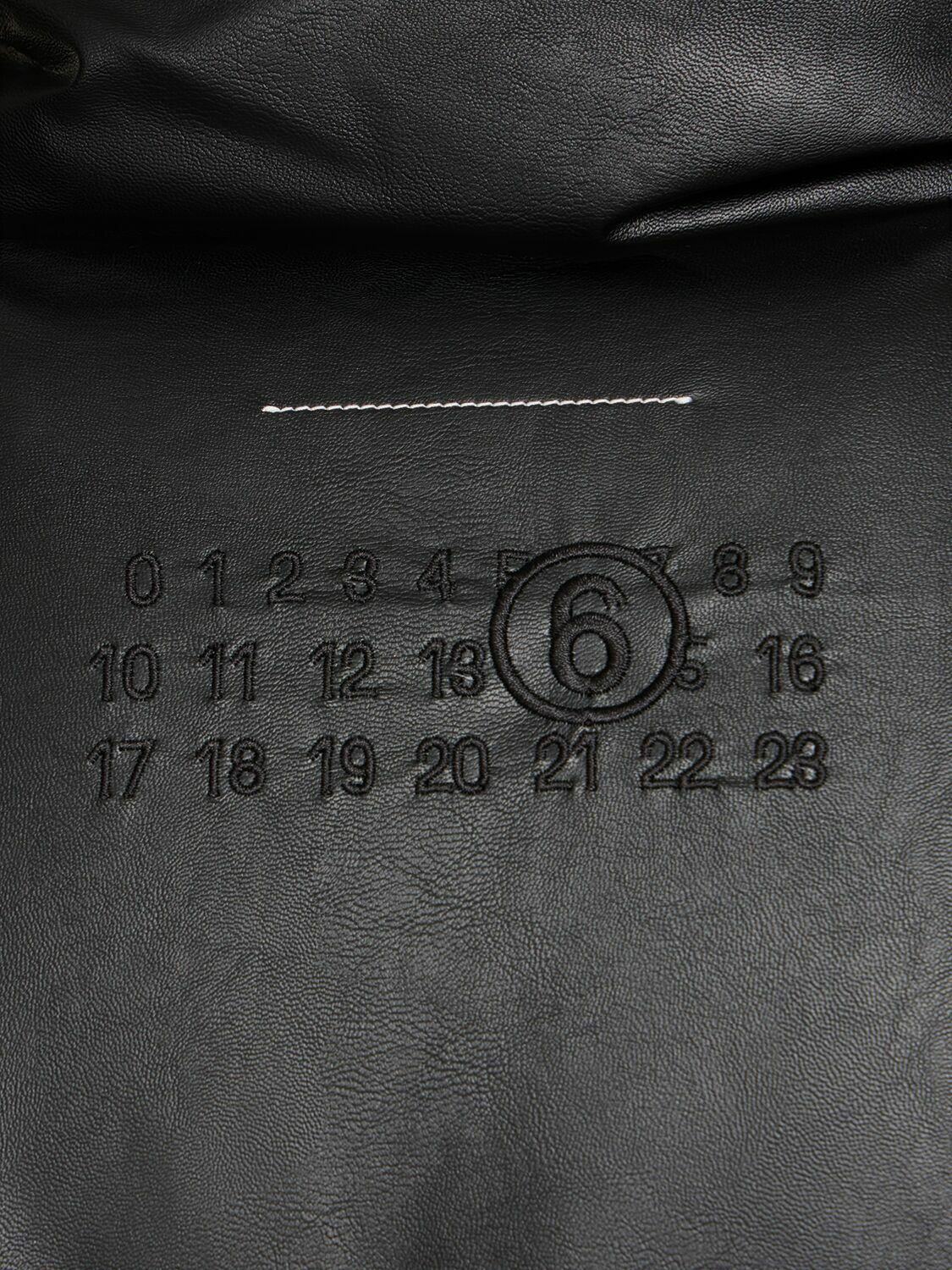 MM6 MAISON MARGIELA Faux Leather Down Jacket MM6 Maison Margiela