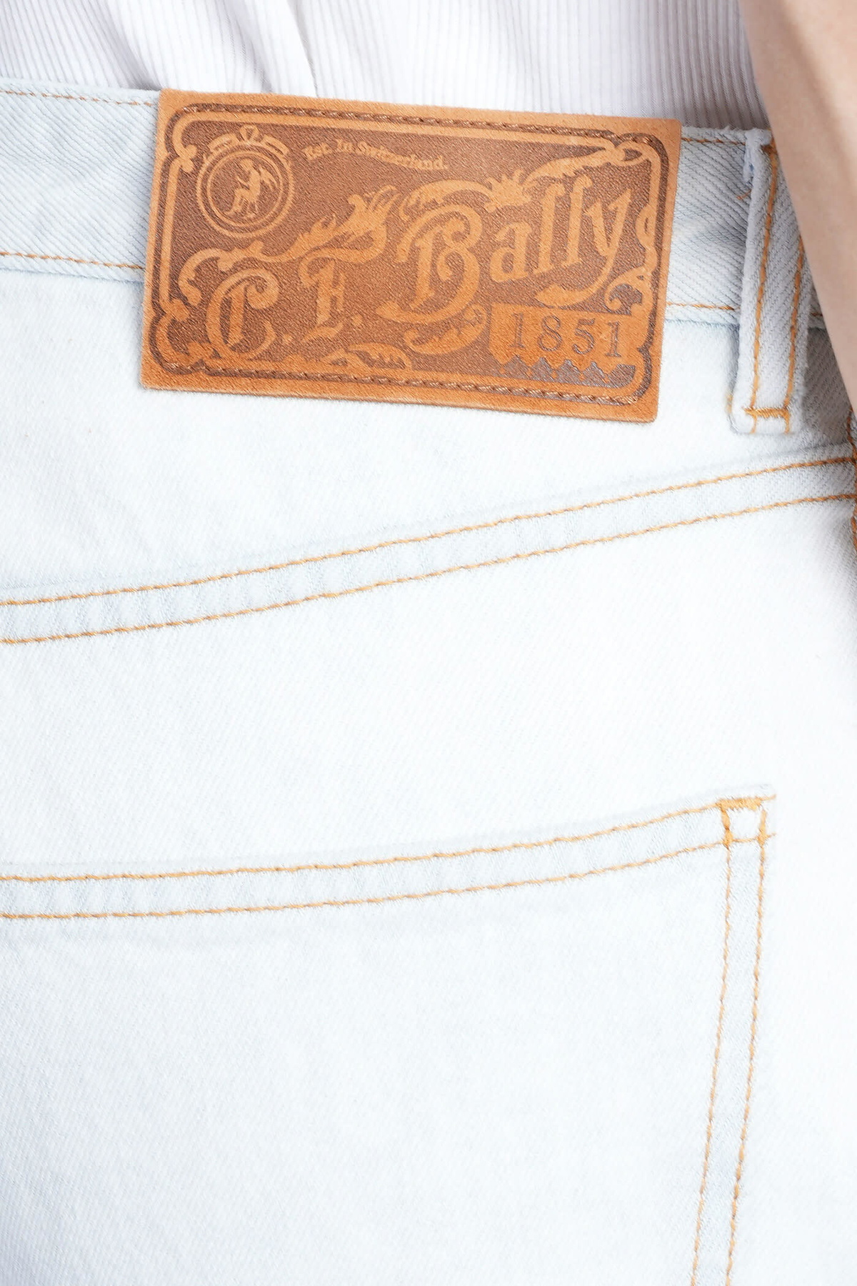 Bally Jeans In Cyan Cotton Bally