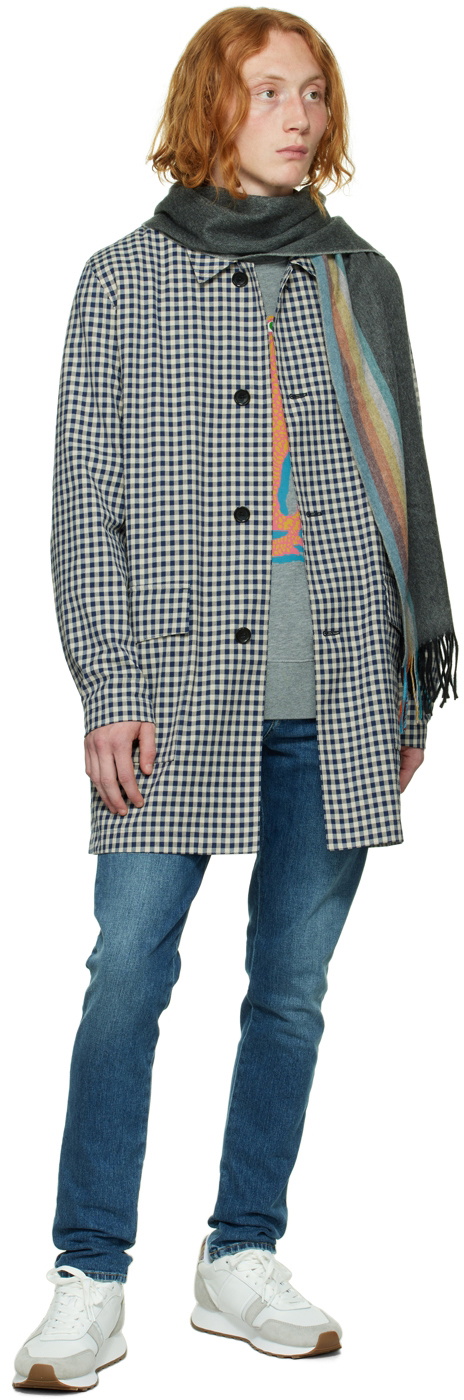 PS by Paul Smith Blue Mac Coat PS by Paul Smith