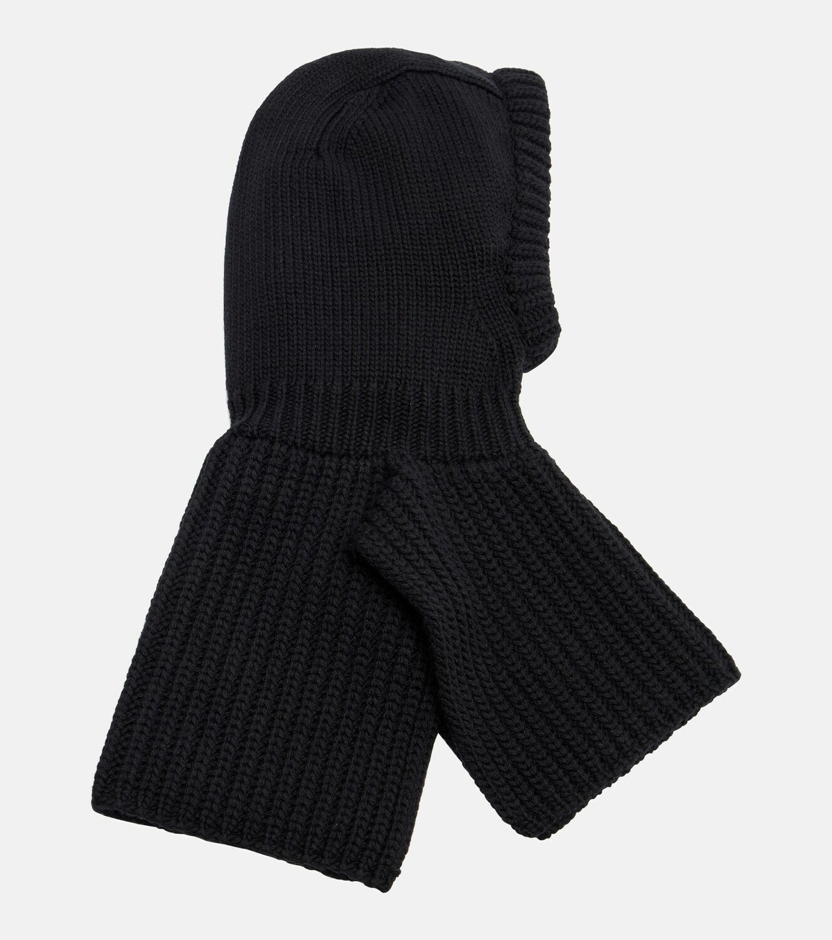 Moncler Ribbed-knit virgin wool ski mask Moncler