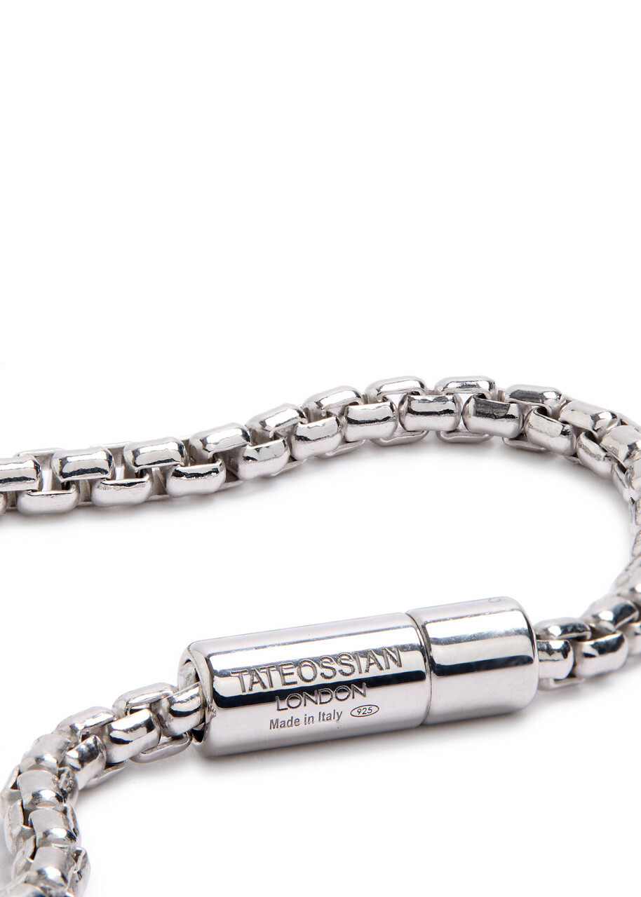 Tateossian Rhodium-plated box Chain Bracelet Silver TATEOSSIAN