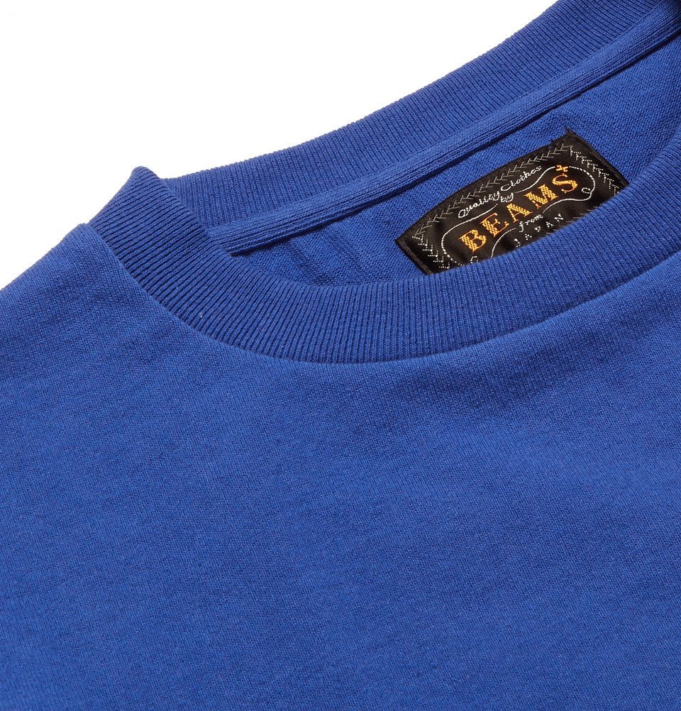 Beams Plus - Cotton-Jersey T-Shirt - Royal blue Beams Plus