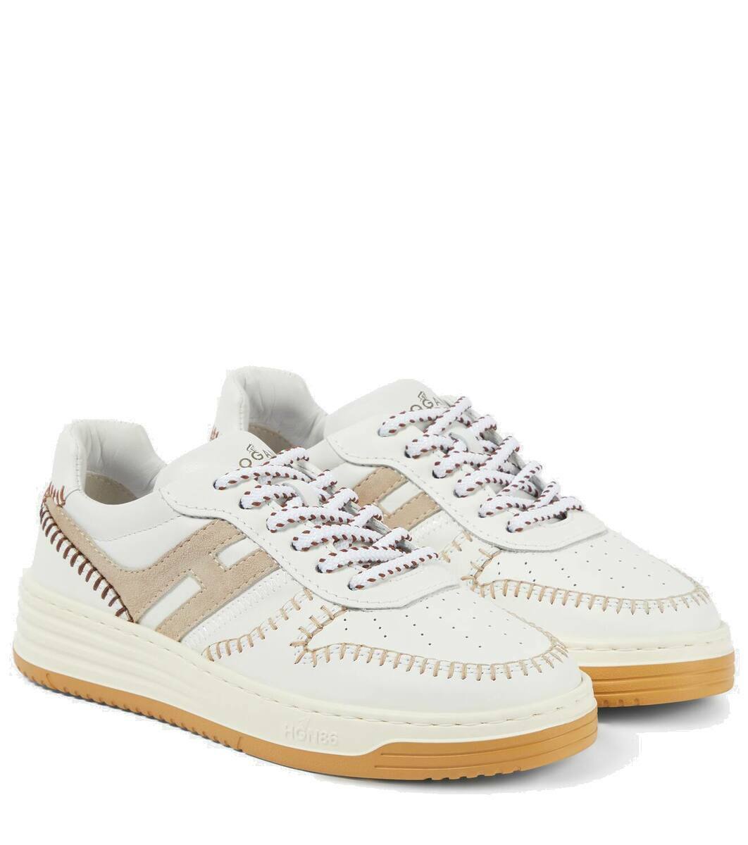 Hogan H630 embroidered leather sneakers Hogan
