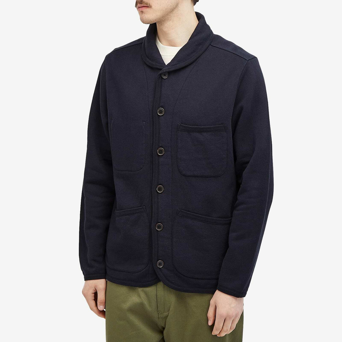 Universal Works Men's Sports Work Jacket in Navy Universal Works
