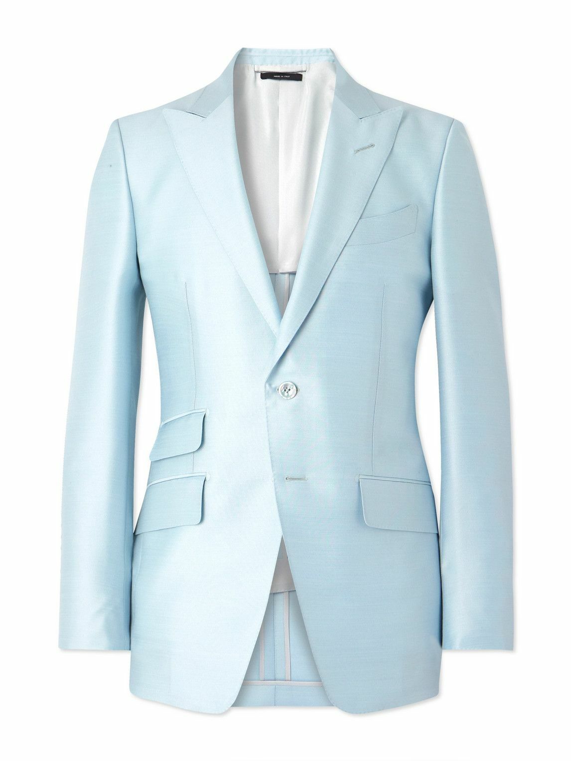 TOM FORD - O'Connor Wool, Mohair and Silk-Blend Suit Jacket - Blue TOM FORD