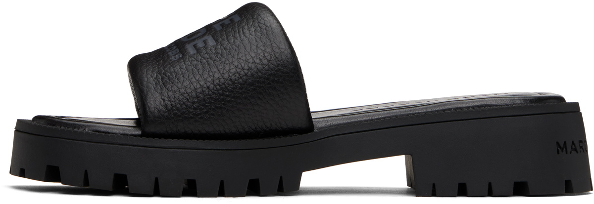 Marc Jacobs Black 'The Lug Sole Slide' Sandals Marc Jacobs