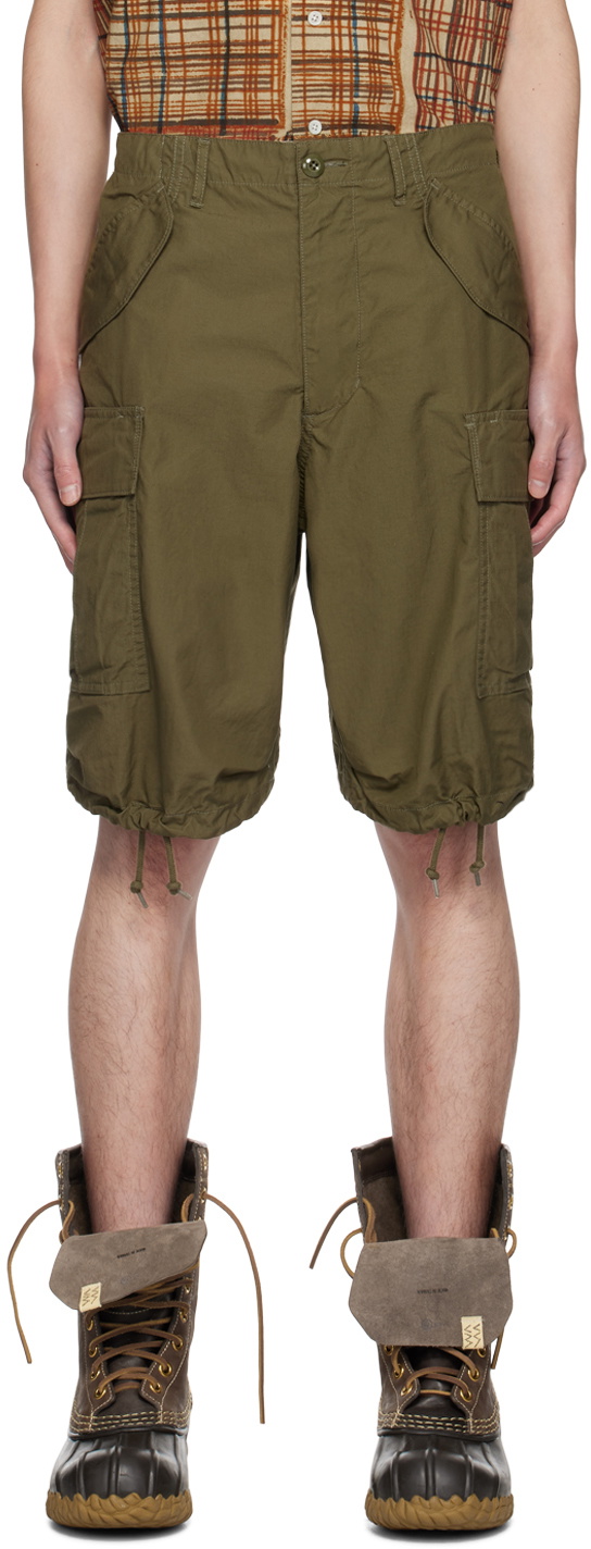 BEAMS PLUS Khaki Military 6 Pocket Shorts Beams Plus