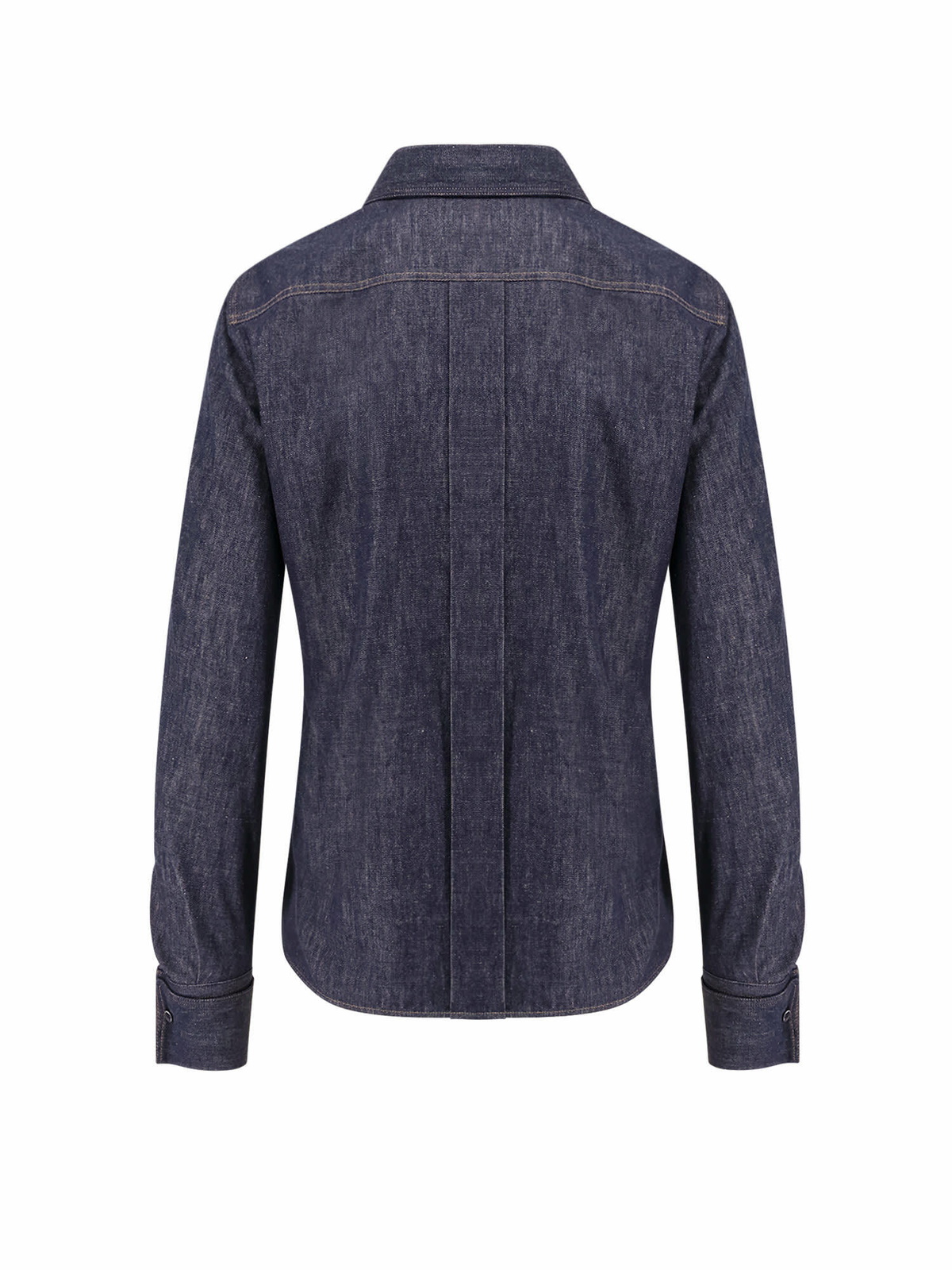 Brunello Cucinelli Denim Shirt With Contrasting Stitching Brunello ...
