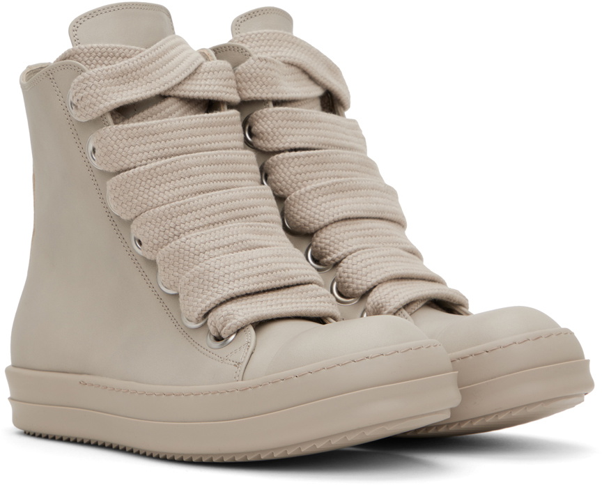 Rick Owens Off-White Jumbo Laced Sneakers Rick Owens Rick Owens Off-White Jumbo Laced Sneakers Rick Owens