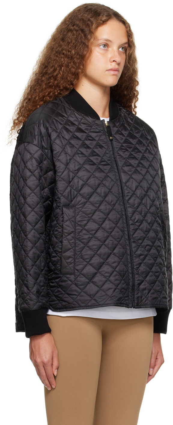 S Max Mara Black Maya Bomber Jacket S Max Mara