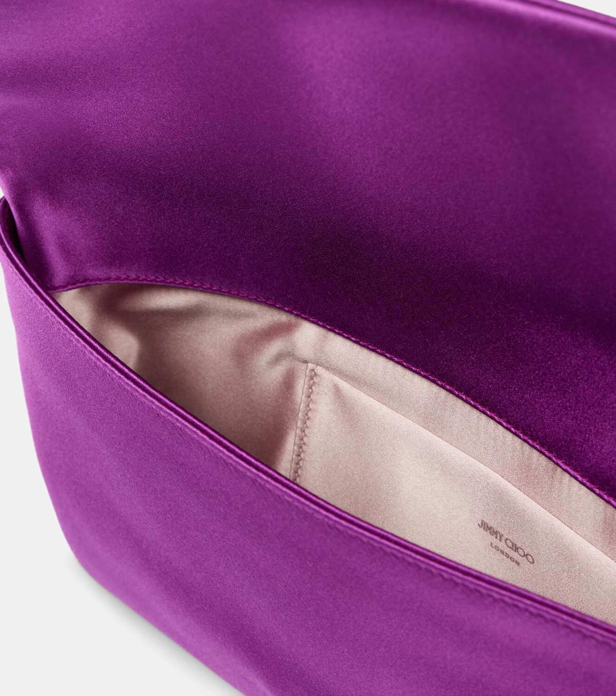 Jimmy Choo Zandra Small embellished satin clutch Jimmy Choo