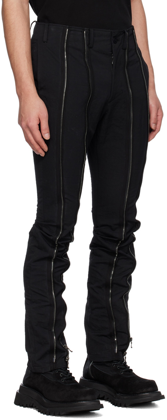 Julius Black Zipper Trousers Julius