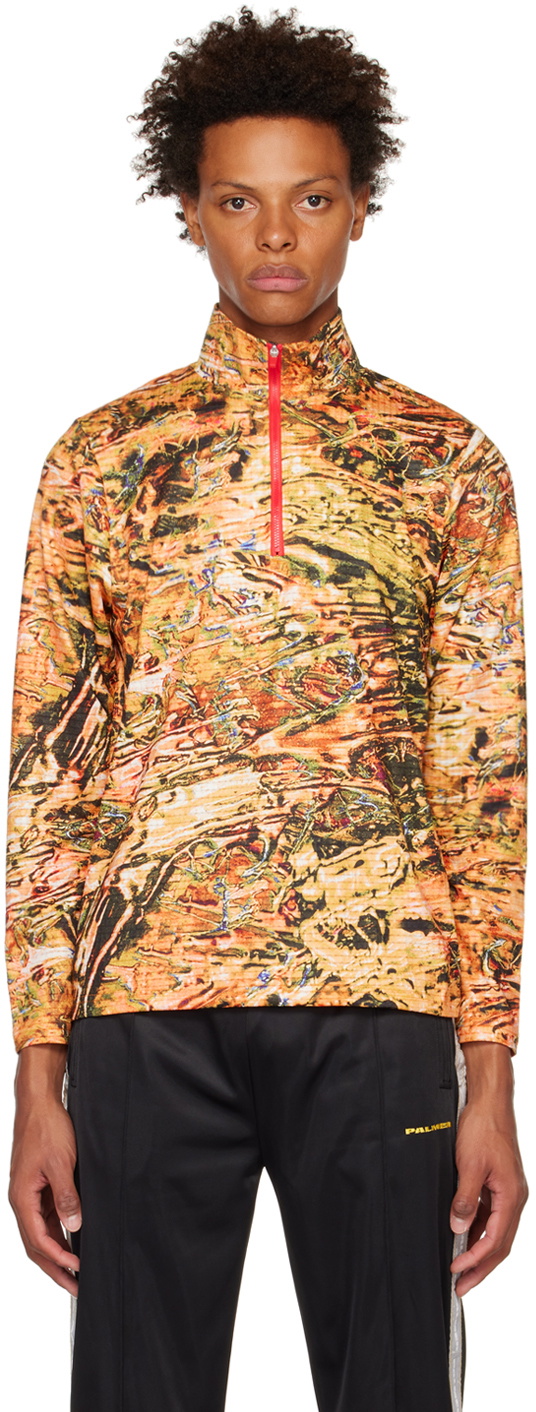 PALMER Orange Printed Sweater