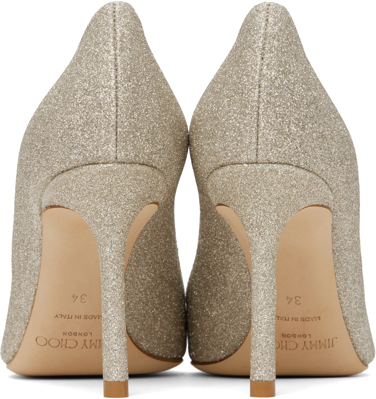 Jimmy Choo Silver Romy 85 Heels Jimmy Choo