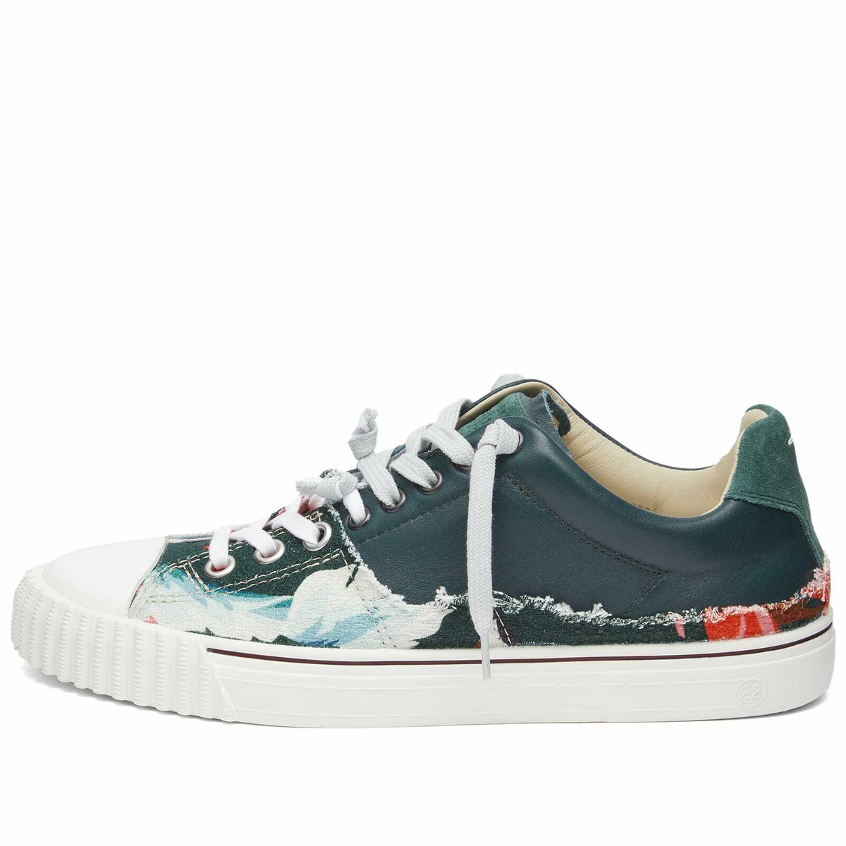 Maison Margiela Women's New Evolution Low Sneakers in Red Maison Margiela