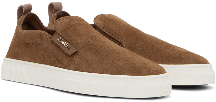 Max Mara Brown Tia Low Top Sneakers Max Mara